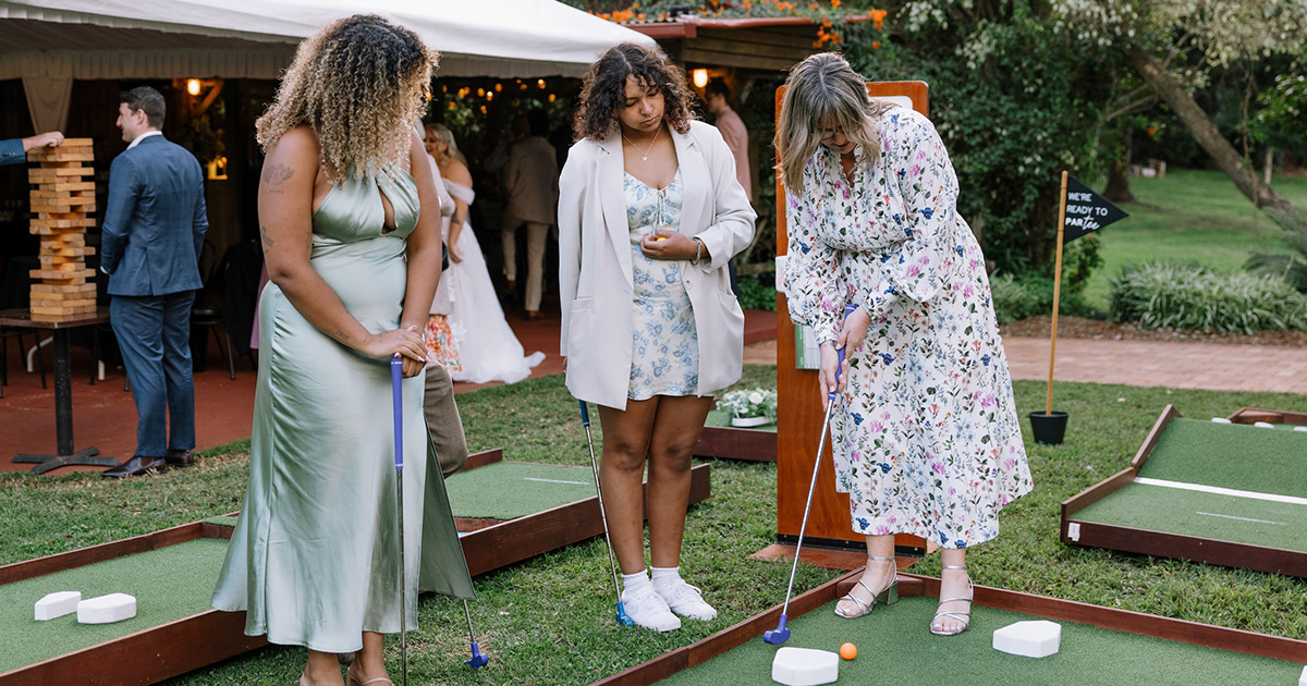Wedding Mini-Golf Entertainment Brisbane | Club Green